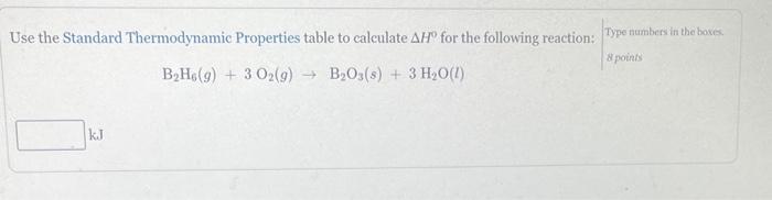 Solved Use the Standard Thermodynamic Properties table to | Chegg.com