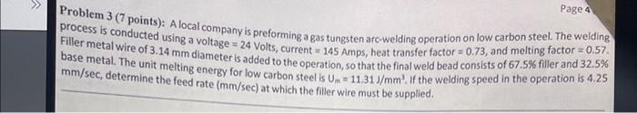 Solved Problem 3 (7 points): A local company is preforming a | Chegg.com