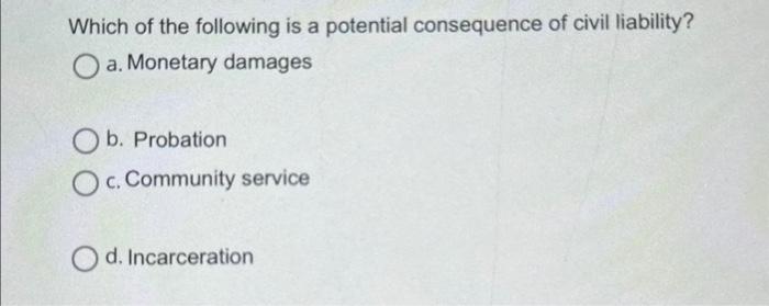 Which of the following is a potential consequence of | Chegg.com
