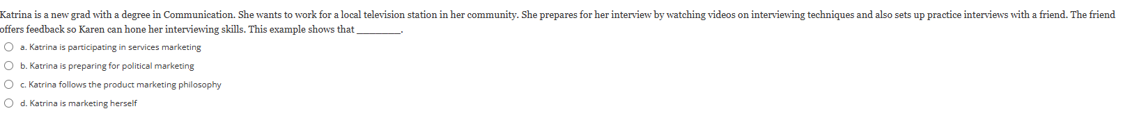 Solved offers feedback so Karen can hone her interviewing | Chegg.com