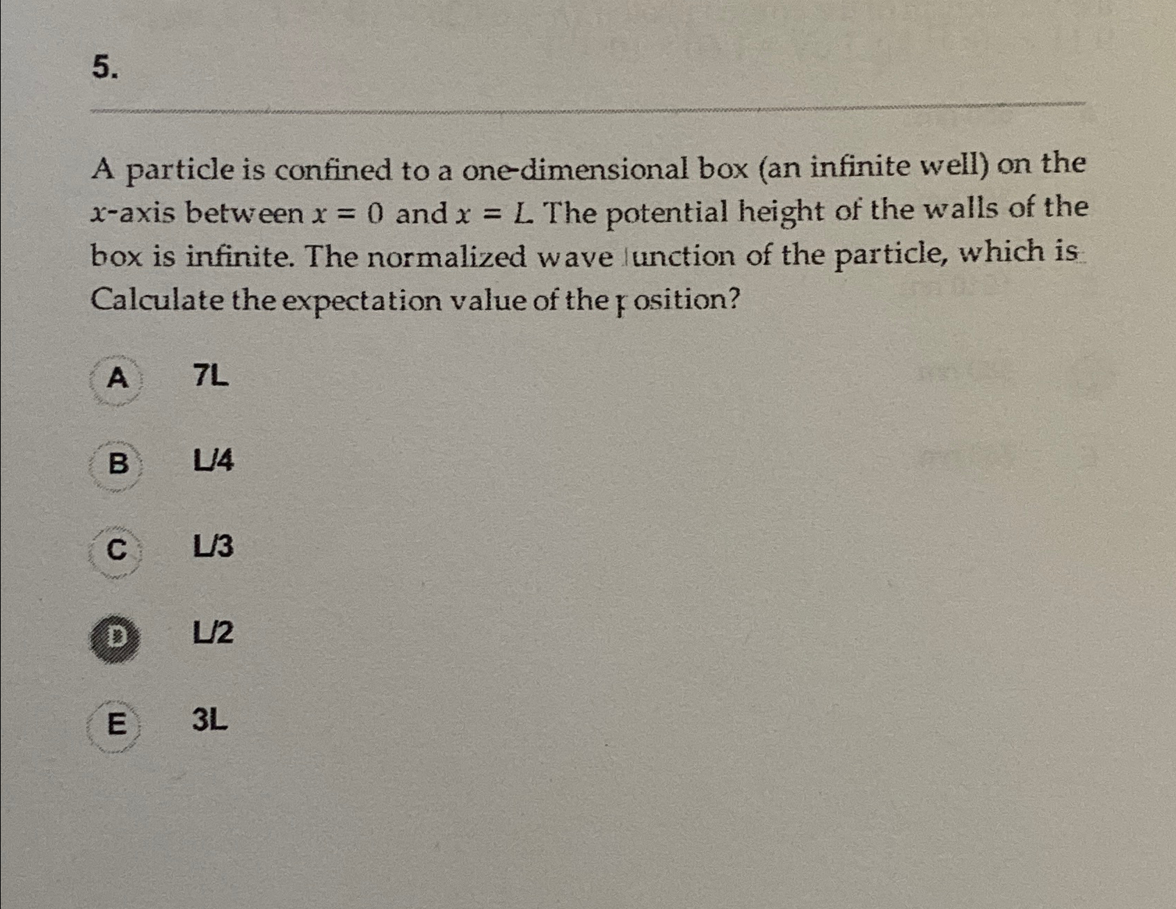 Solved A particle is confined to a one-dimensional box (an | Chegg.com