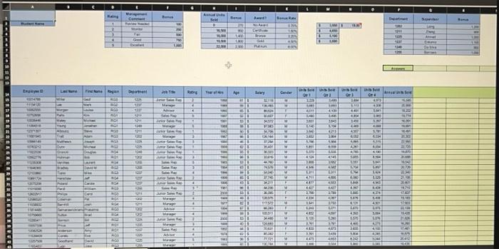 Solved In cell W15:Use the appropriate nested functions: If | Chegg.com