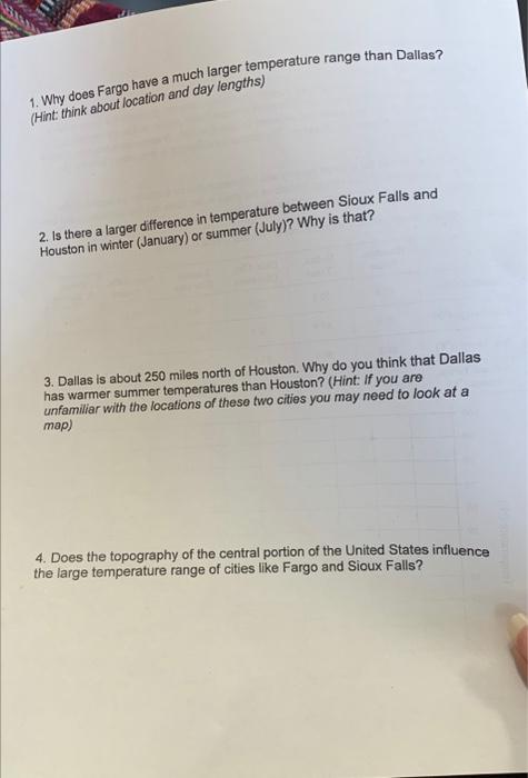 Solved Temperature Gradients The word gradient refers to a | Chegg.com