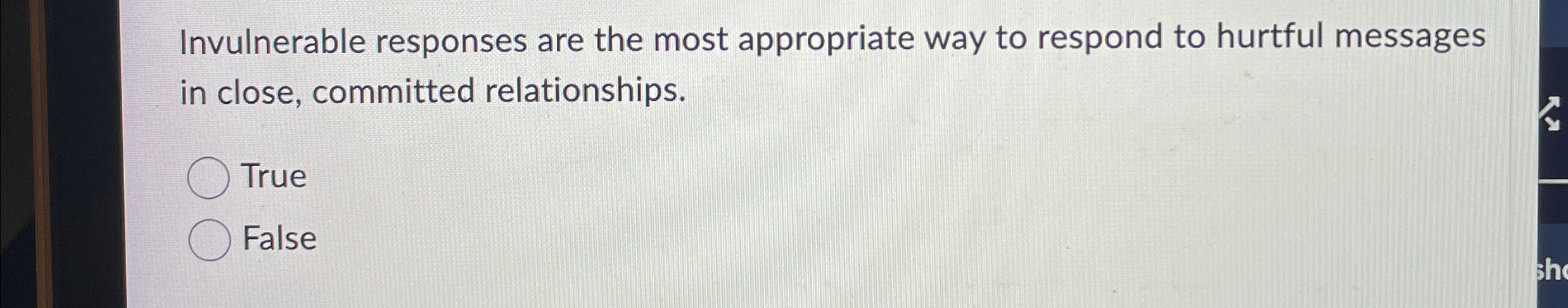 Solved Invulnerable responses are the most appropriate way | Chegg.com