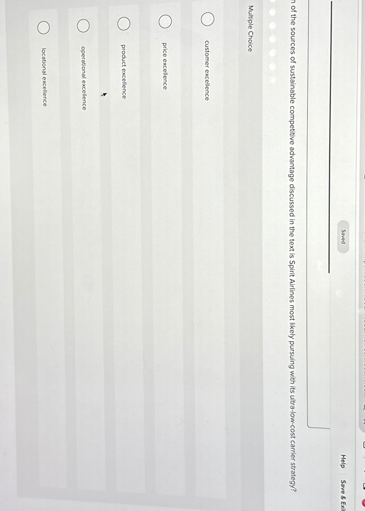 Solved HelpSave & Exiof the sources of sustainable | Chegg.com