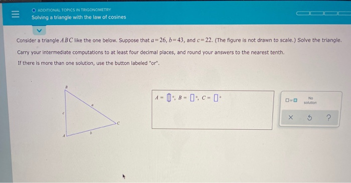 Solved O ADDITIONAL TOPICS IN TRIGONOMETRY Solving a | Chegg.com