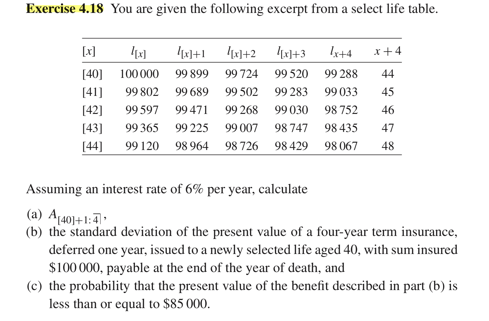 Solved Exercise 4.18 ﻿You are given the following excerpt | Chegg.com