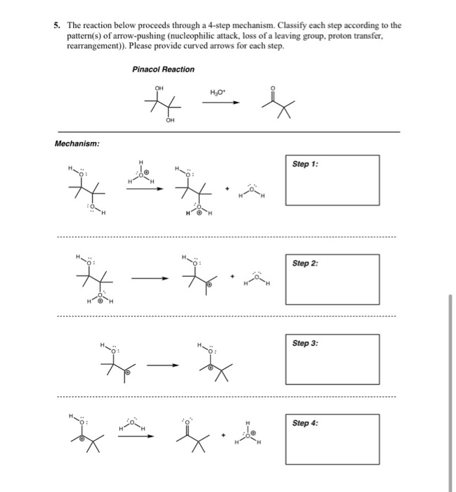 Solved 5. The reaction below proceeds through a 4-step | Chegg.com