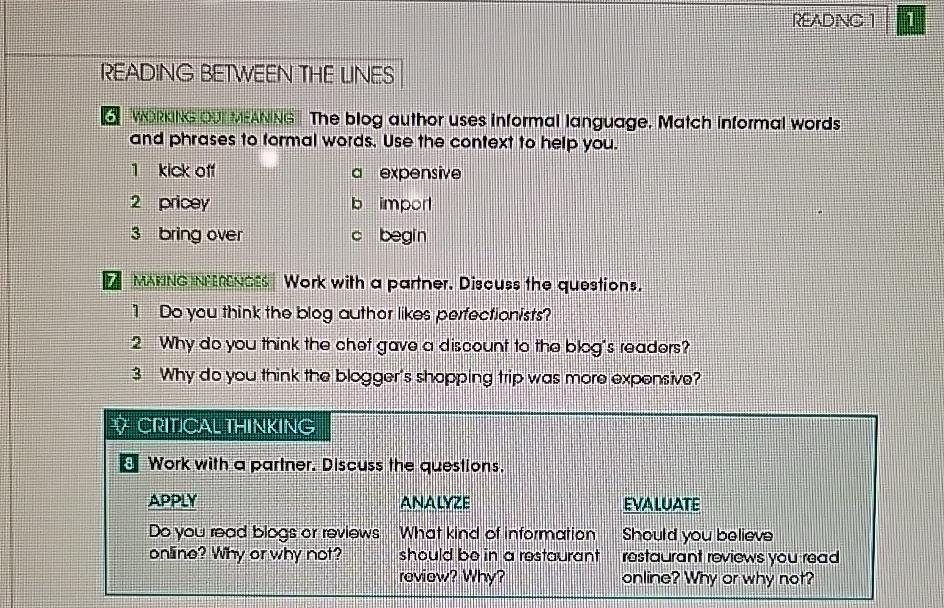 Solved READING BETWEEN THE UNESWalklke by WHEANS The blog | Chegg.com