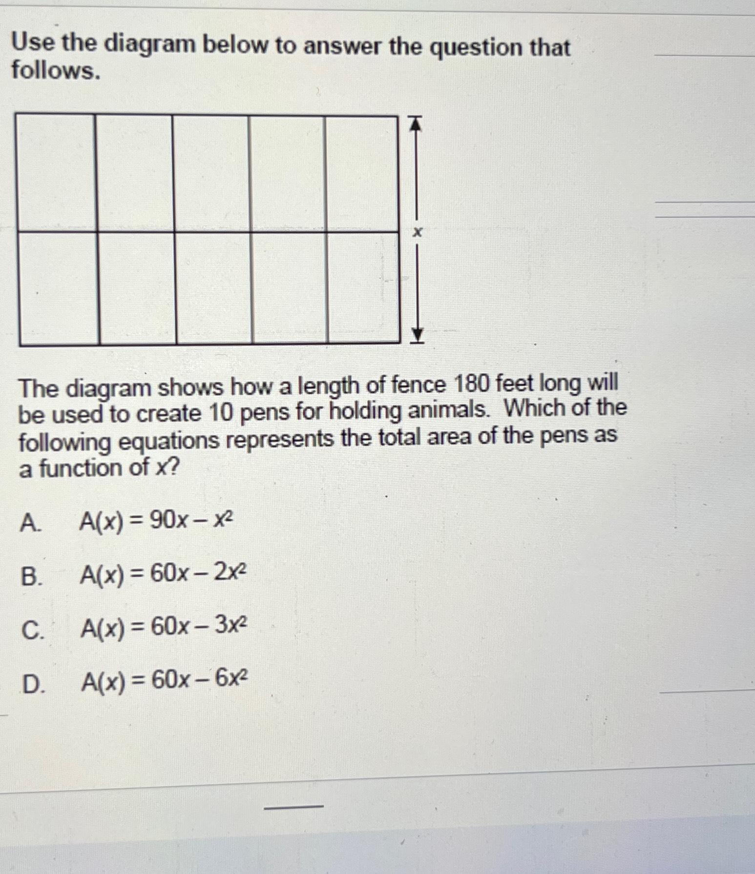 Solved Use the diagram below to answer the question that | Chegg.com
