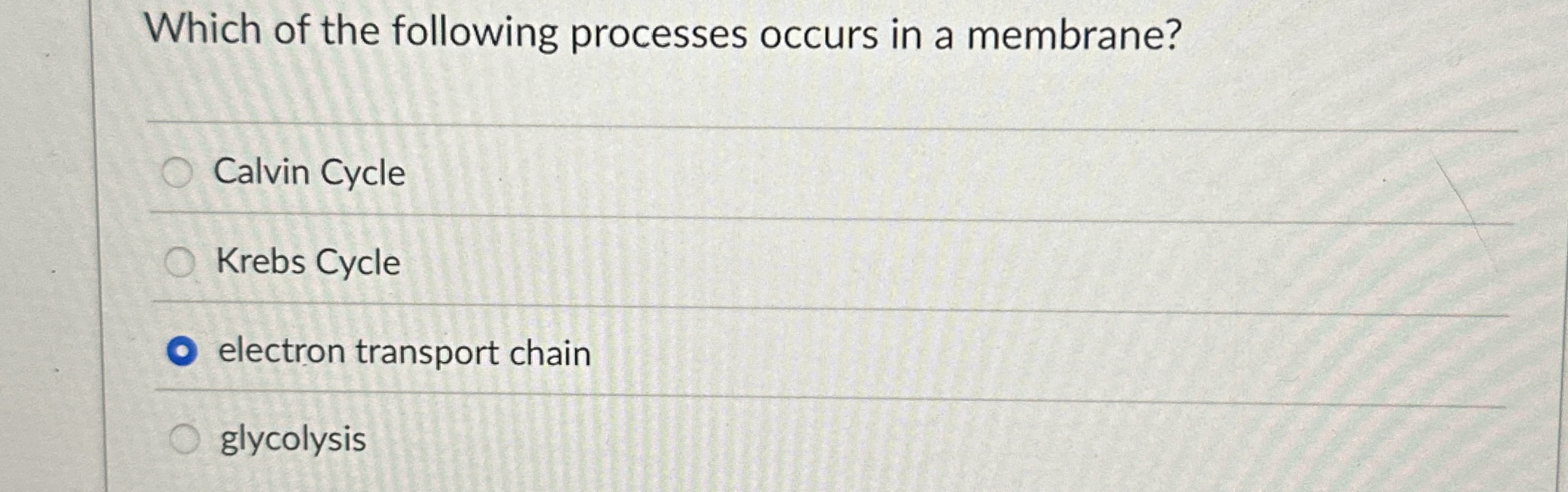 Solved Which of the following processes occurs in a | Chegg.com