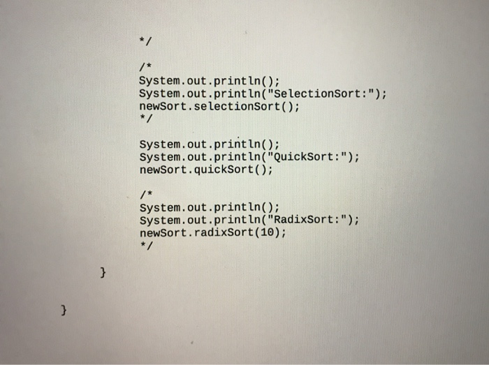 Solved Problem 1 Write A Method That Performs Selection Sort 2658