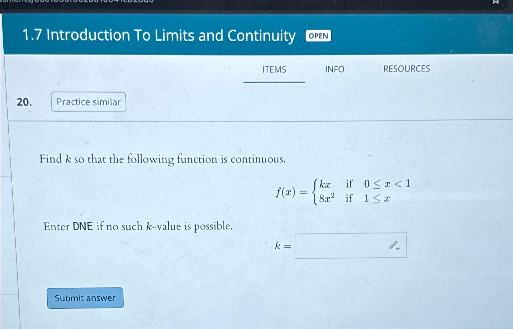 Solved 1.7 ﻿Introduction To Limits and | Chegg.com
