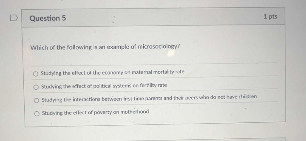 Solved Question 51 ﻿ptsWhich of the following is an example | Chegg.com