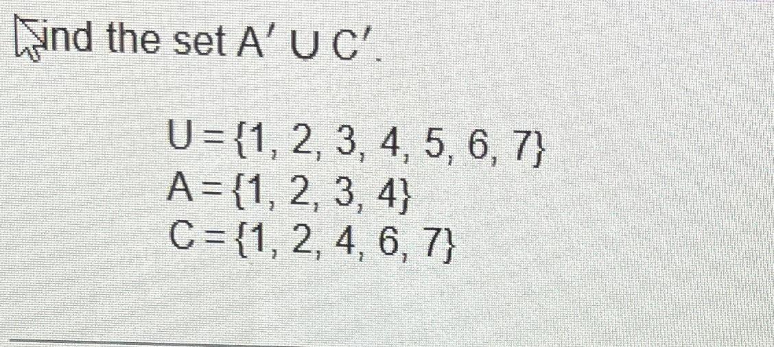 Solved Find the set | Chegg.com