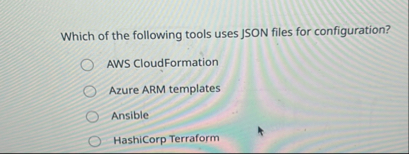 Solved Which of the following tools uses JSON files for | Chegg.com