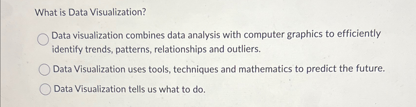 Solved What is Data Visualization?Data visualization | Chegg.com