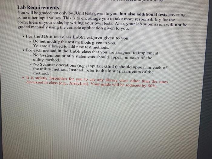 Solved public class Lab7 { public static String | Chegg.com