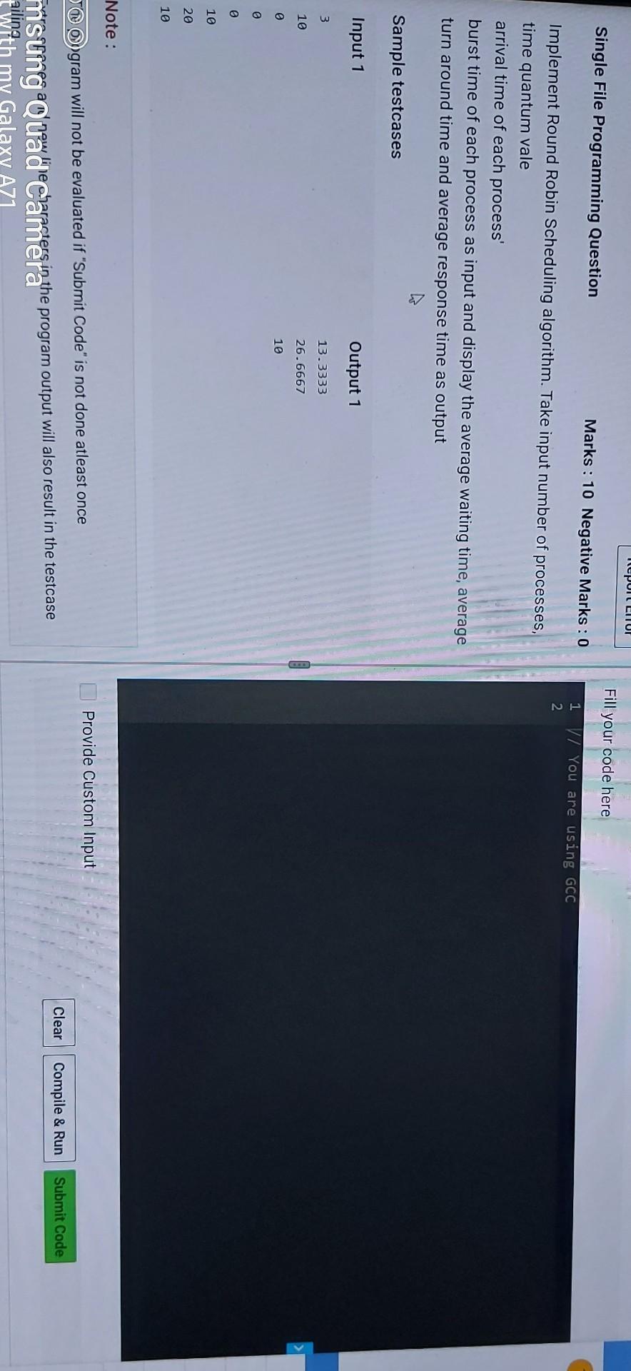 Solved перогеUI Single File Programming Question Fill your | Chegg.com