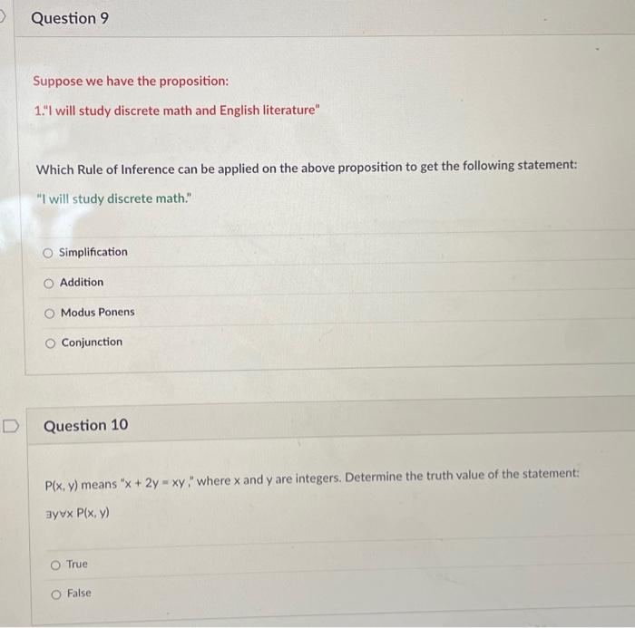 Solved Select the argument that is invalid. p∨q∧p∧¬q¬q | Chegg.com