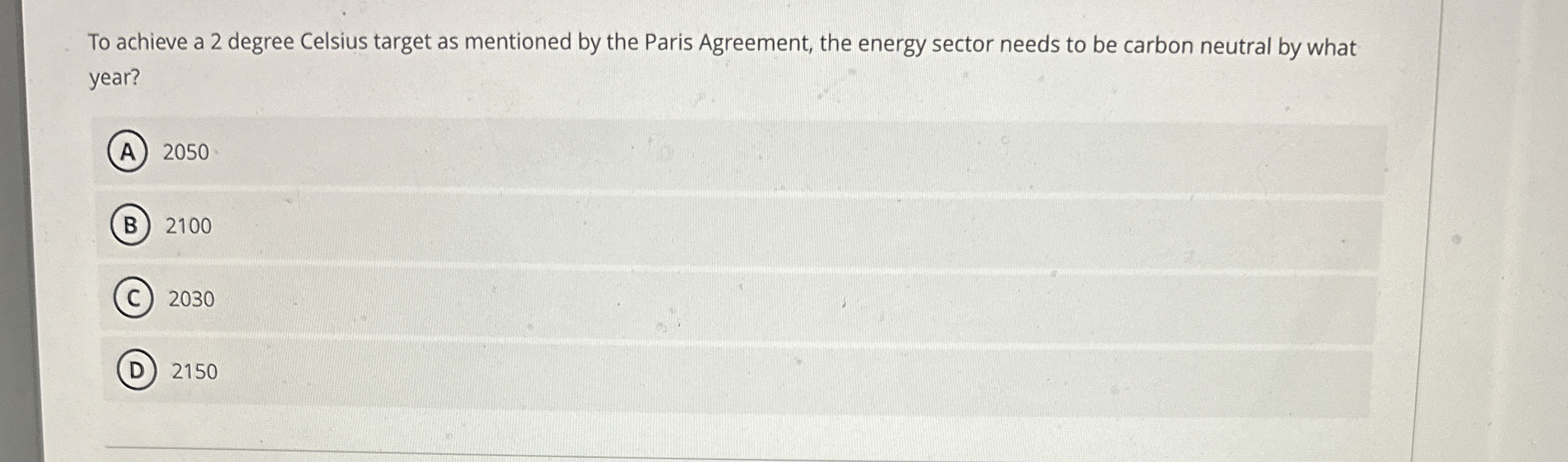 Solved To achieve a 2 ﻿degree Celsius target as mentioned by | Chegg.com
