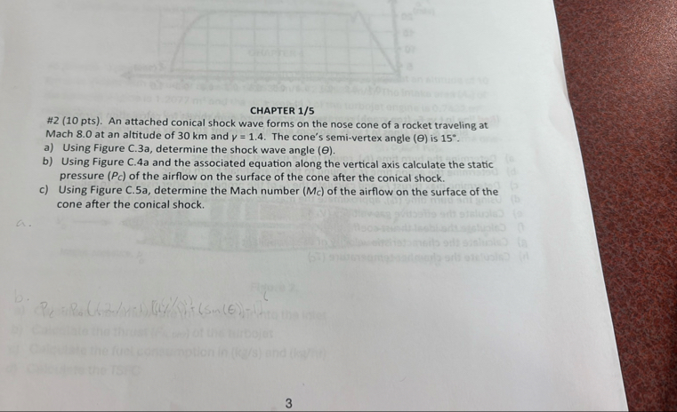 CHAPTER 1/5#2 (10 ﻿pts). ﻿An attached conical shock | Chegg.com