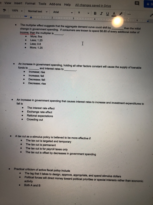 Solved SI it View Insert Format Tools Add-ons Help P 100% - | Chegg.com