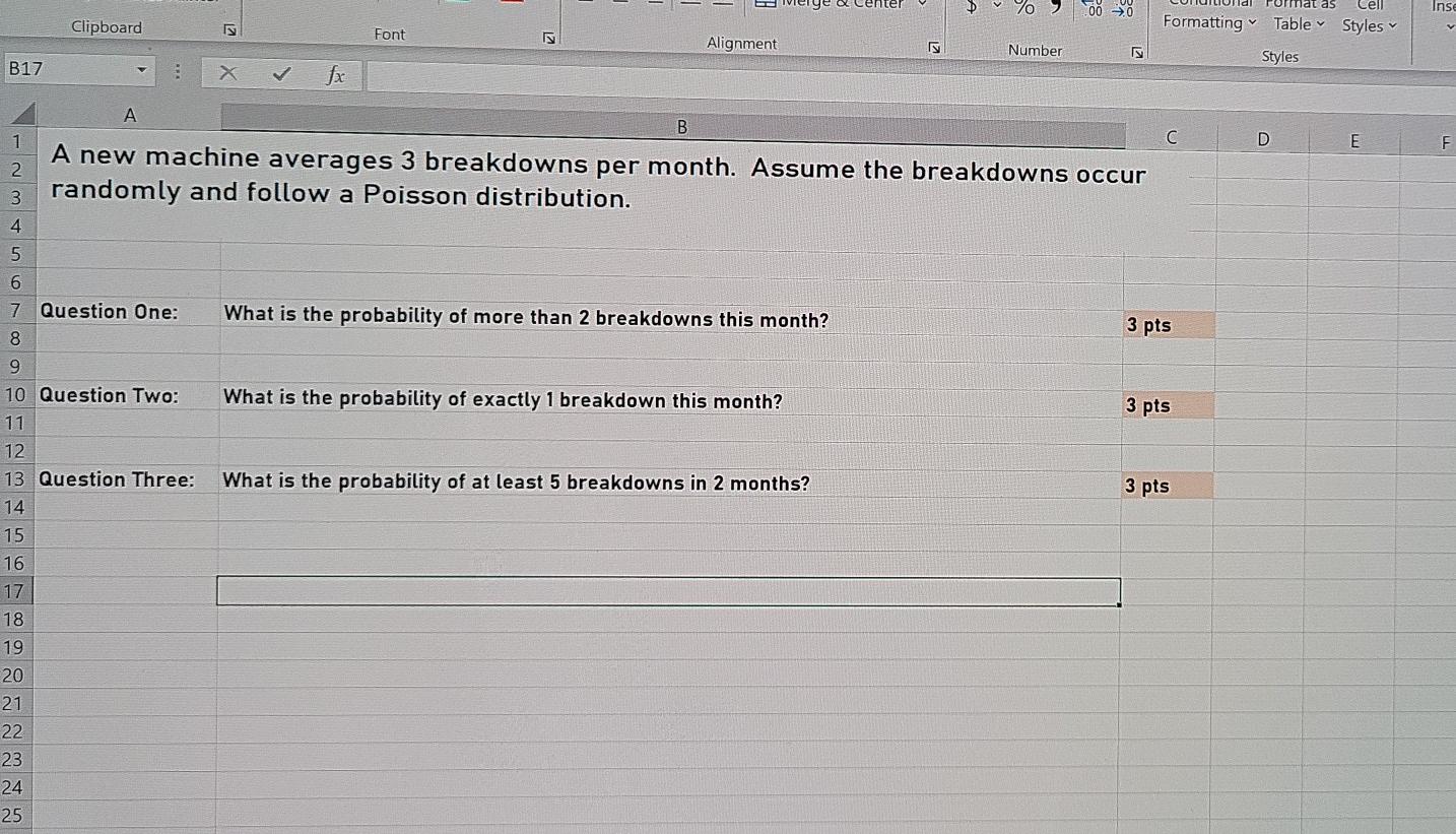 Solved % .000 Cell Inse Clipboard Formatting Table Styles | Chegg.com