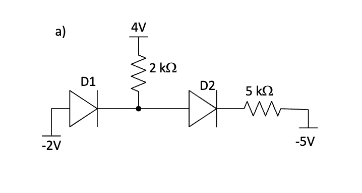 Solved Using the constant voltage drop (CVD) ﻿diode model | Chegg.com