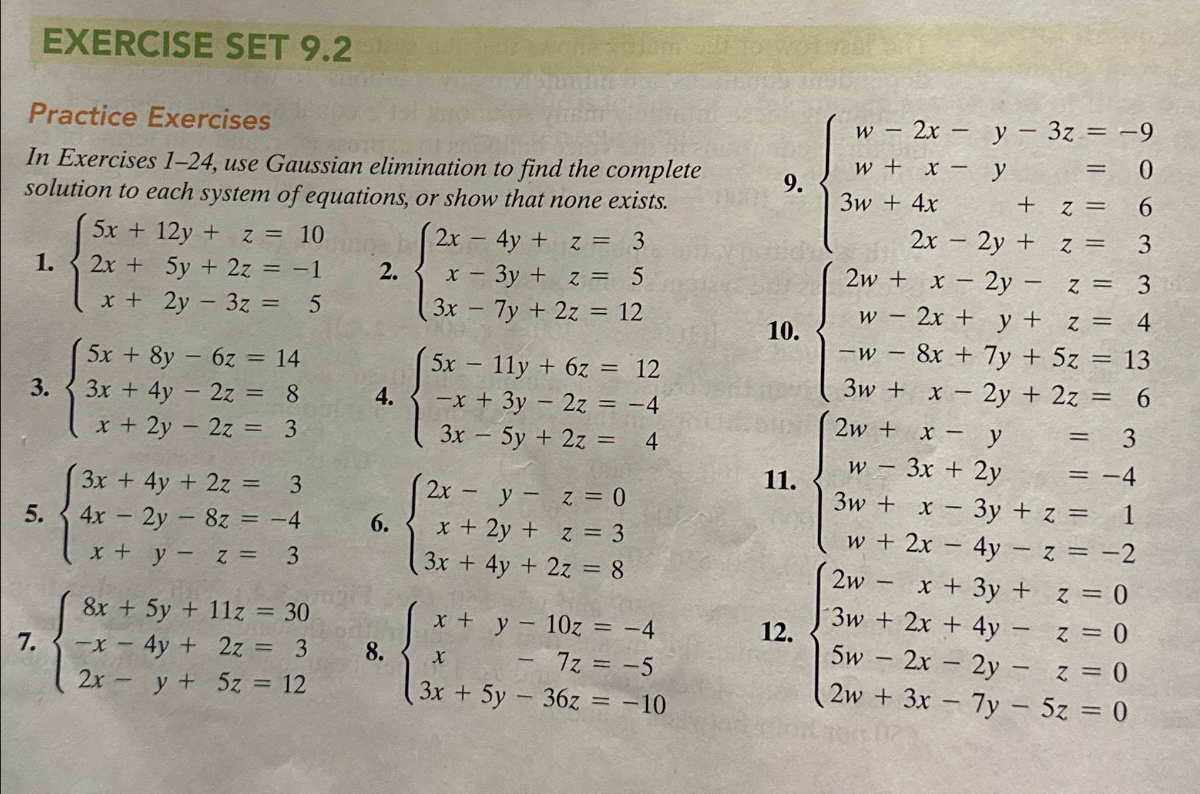 Solved EXERCISE SET 9.2Practice ExercisesIn Exercises 1-24, | Chegg.com