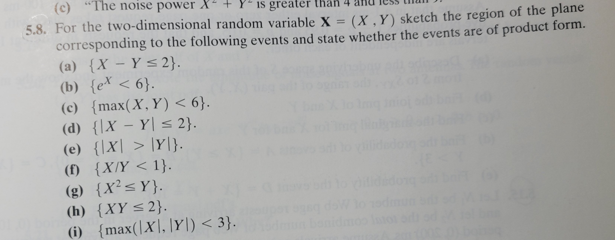 Solved 58 ﻿for The Two Dimensional Random Variable Xxy 