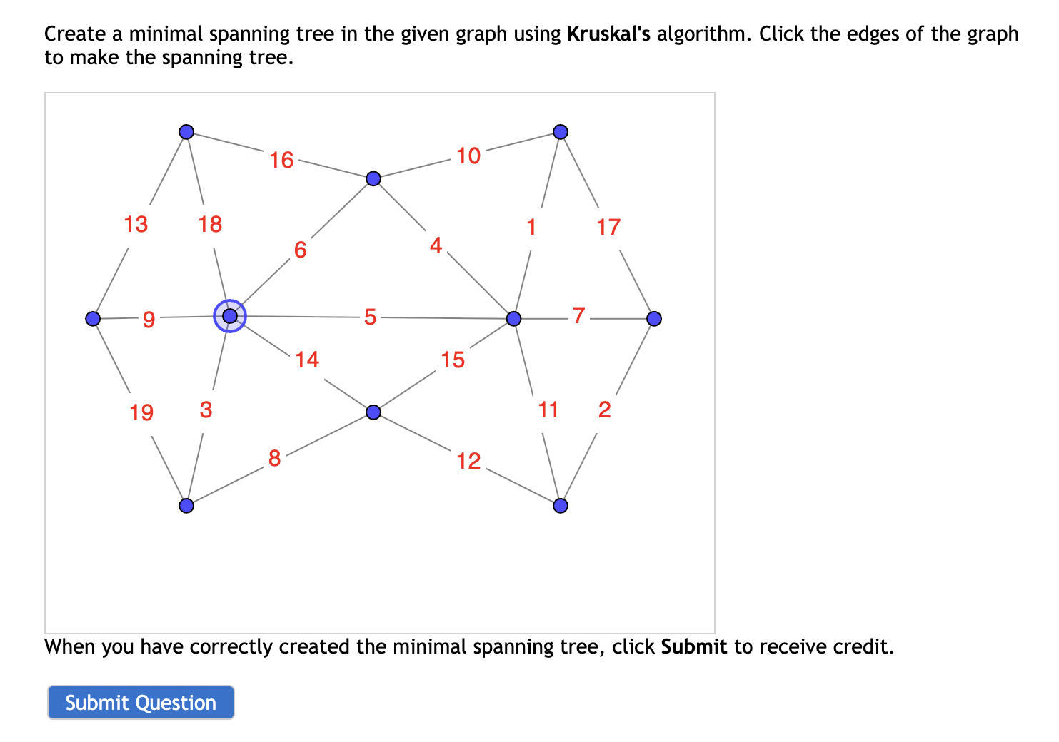 When you have correctly created the minimal spanning | Chegg.com