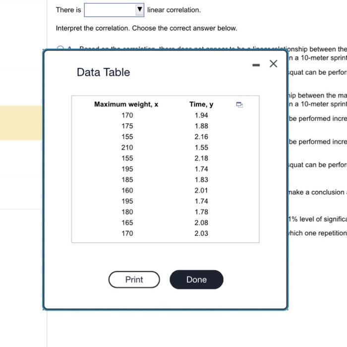Solved The accompanying table shows the maximum weights (in | Chegg.com