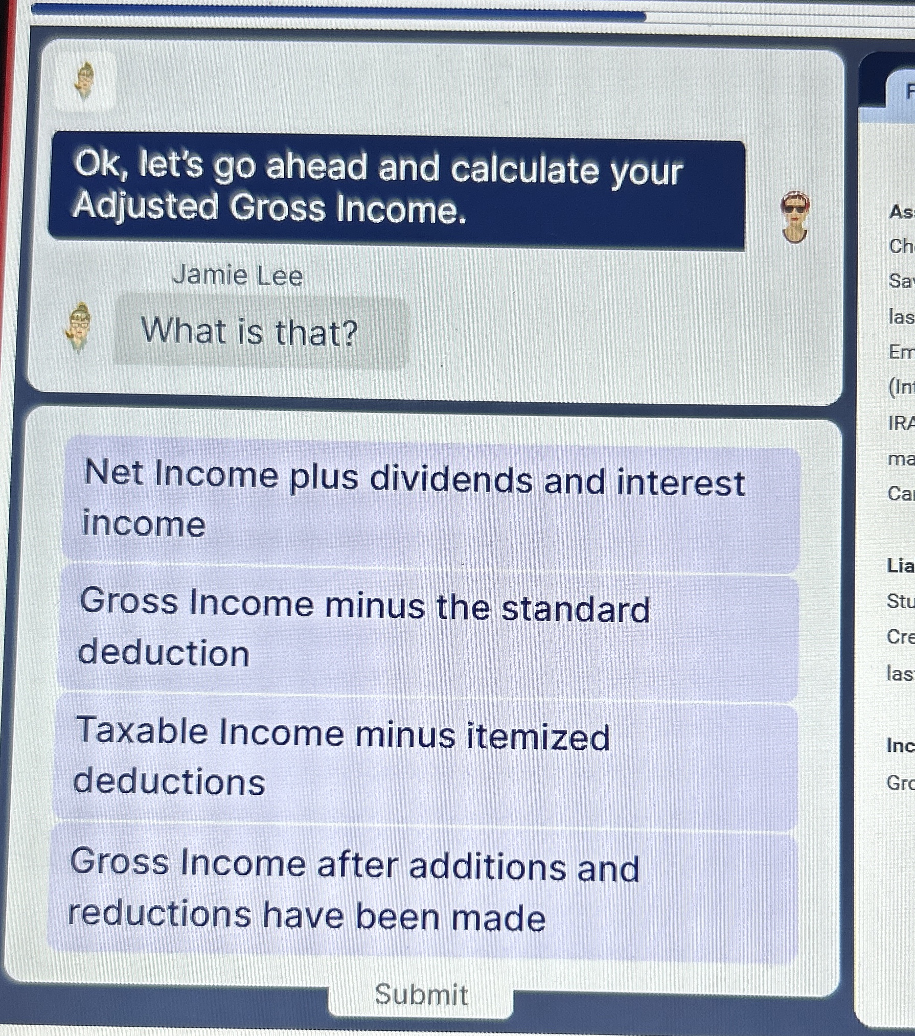 Solved Ok, ﻿let's go ahead and calculate your Adjusted Gross | Chegg.com