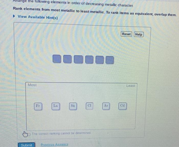 Solved 1ge the following elements in order of decreasing | Chegg.com