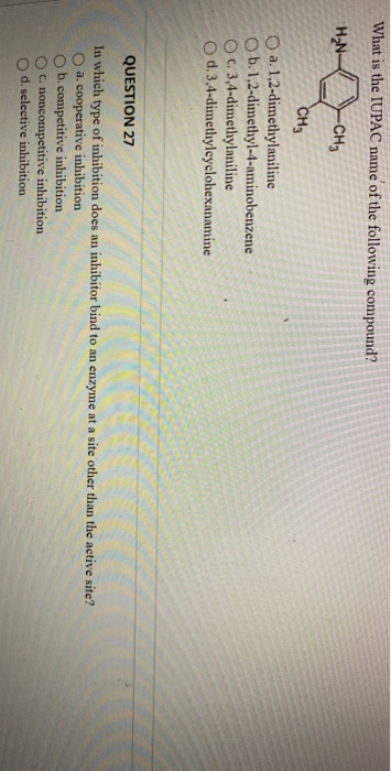 Solved What is the IUPAC name of the following compound? H2N | Chegg.com