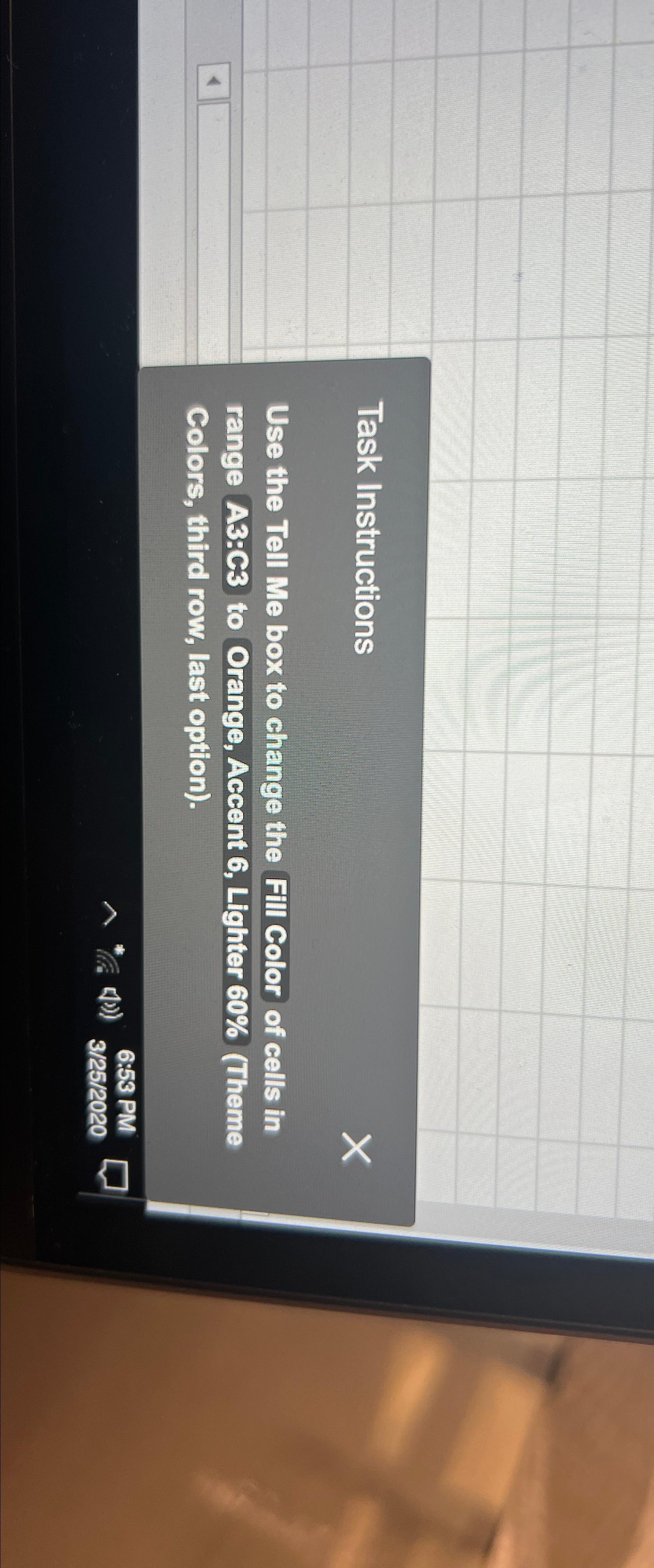 Solved Task InstructionsUse the Tell Me box to change the | Chegg.com