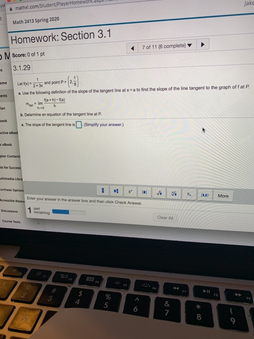 Solved YM mathxl.com/Student/Player Homework.aspar Math 2413 | Chegg.com