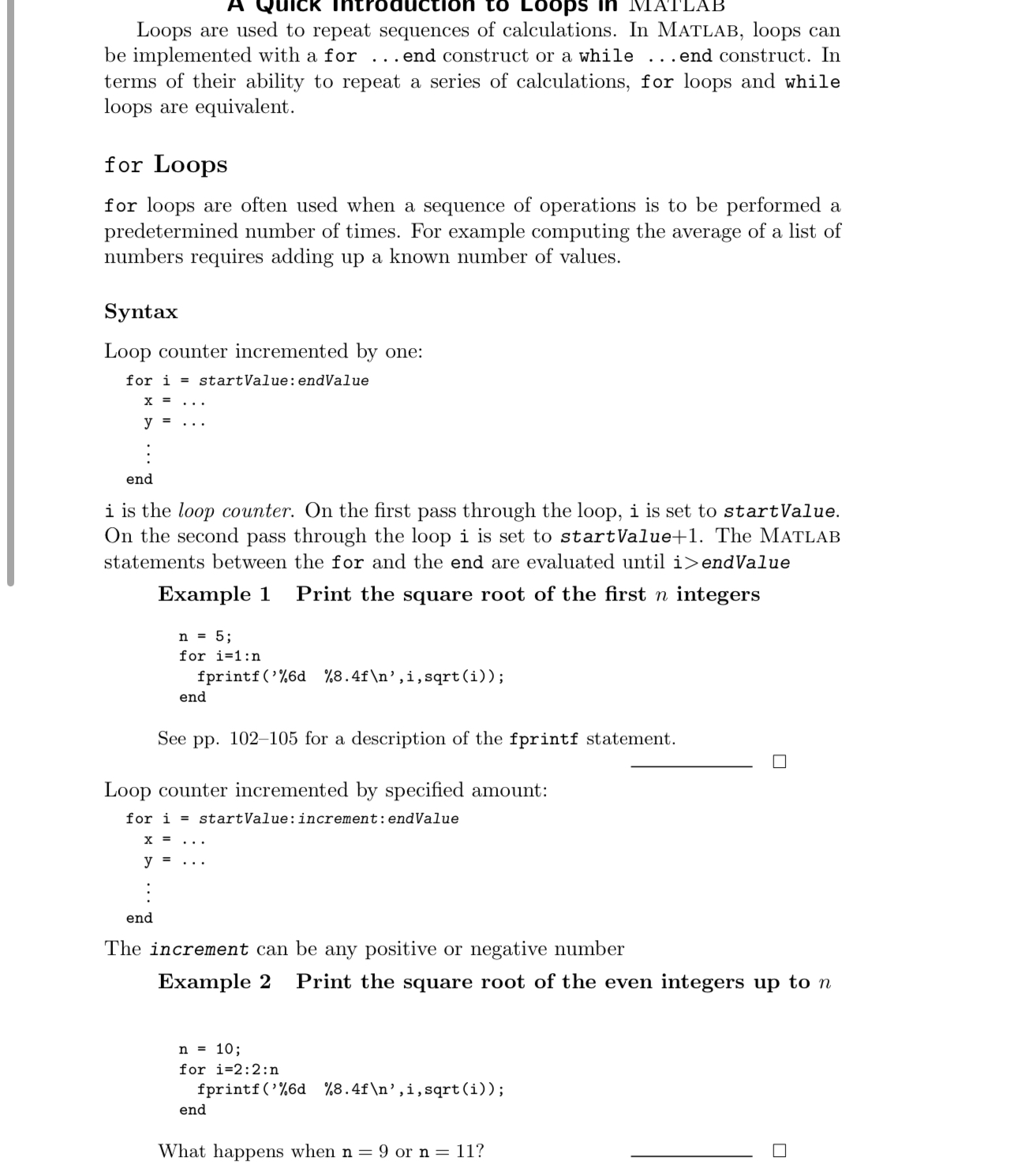 Solved Loops are used to repeat sequences of calculations. | Chegg.com