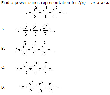 Solved Find a power series representation for f(x) = arctan | Chegg.com