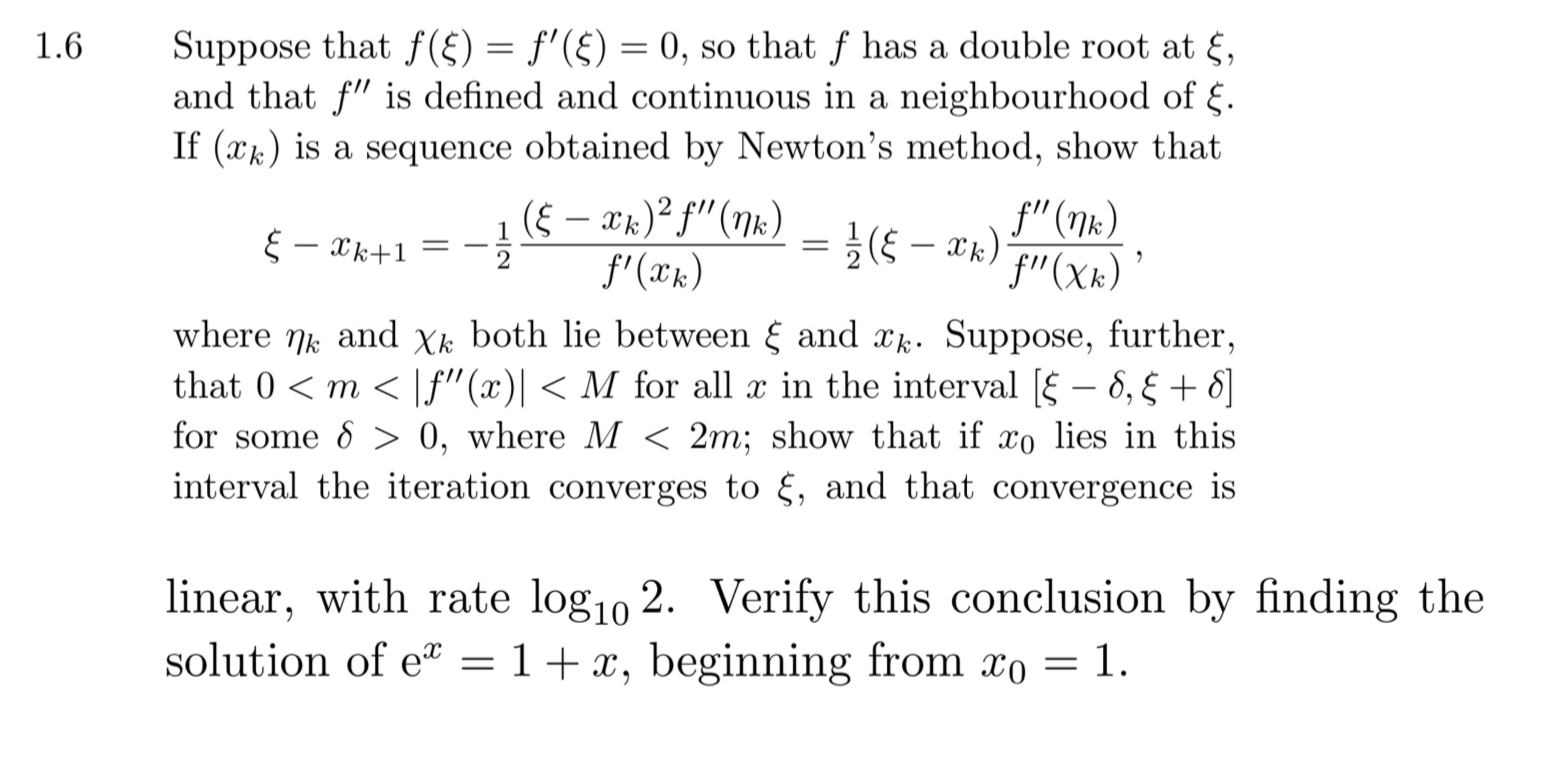 linear, with rate log102. ﻿Verify this conclusion by | Chegg.com
