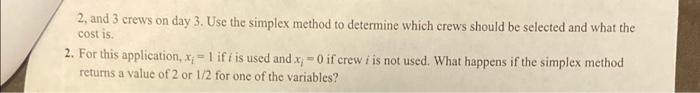 The Reserve Crew Allocation Program is a linear | Chegg.com