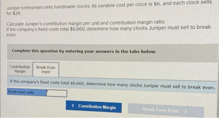 Solved M6-3 (Static) Calculating Contribution Margin and | Chegg.com