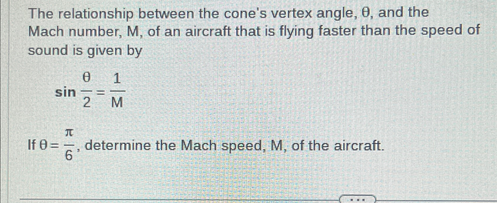 Solved The relationship between the cone's vertex angle, θ, | Chegg.com
