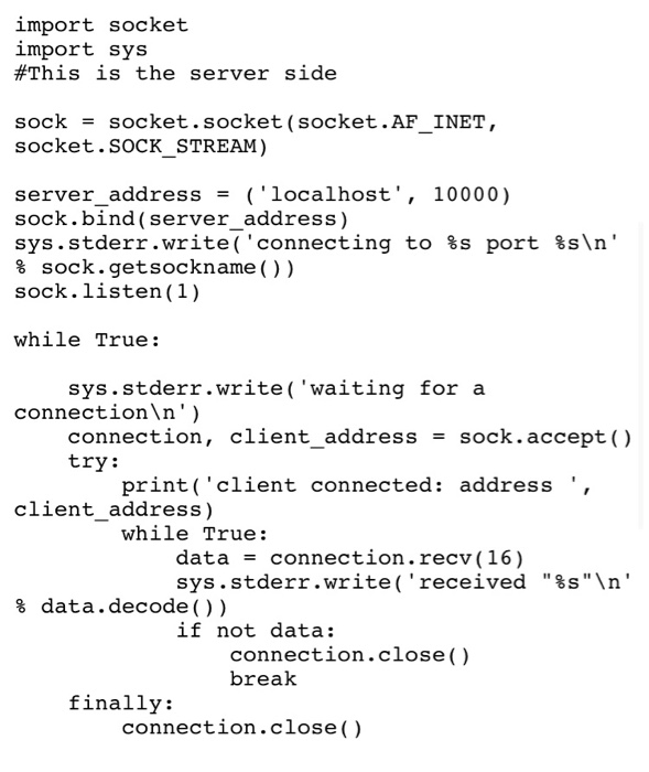 Solved 4 Recall Tcpclientpy Forwarderpy And 