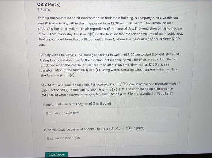 Solved Q3 Functions: Transformations 10 Points Below are | Chegg.com