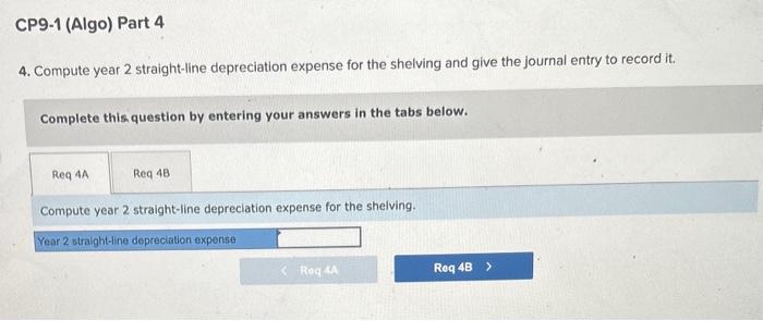 Solved Required information CP9-1 (Algo) Computing | Chegg.com