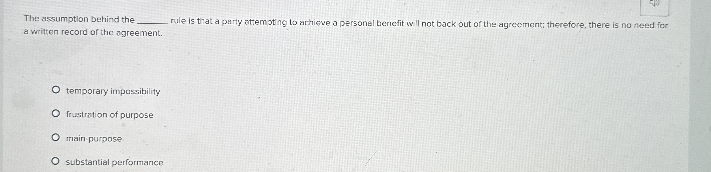 High Quality SOLUTION The assumption behind the ﻿rule is that a party | Chegg.com