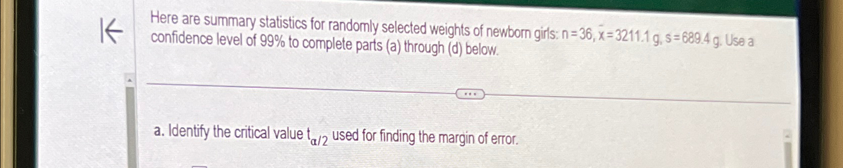 Solved Here are summary statistics for randomly selected | Chegg.com