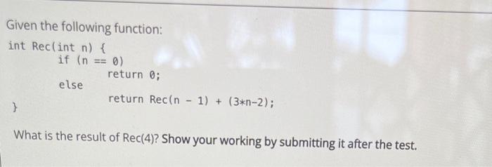 Solved Write A Function Int Oddsumint N That Returns The 